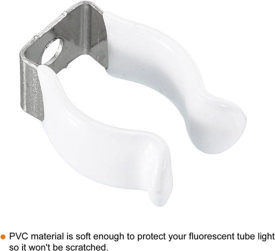8 Stuks Houder Beugel voor LED Gloeilamp - RVS TL Buis Pijpklemmen ...