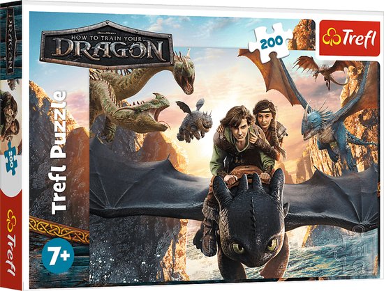 Trefl legpuzzel How to Train Your Dragon - 200 stukjes - kinderpuzzel ...
