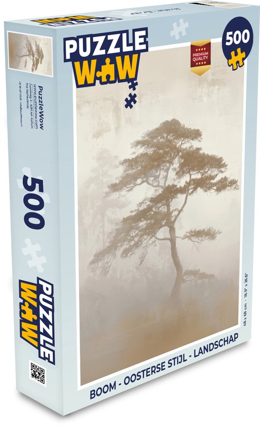 Puzzel Boom - Oosterse stijl - Landschap - Legpuzzel - Puzzel 500 ...