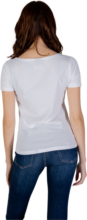 Ea7 Script Logo Tee Wo - White Shirts | bol