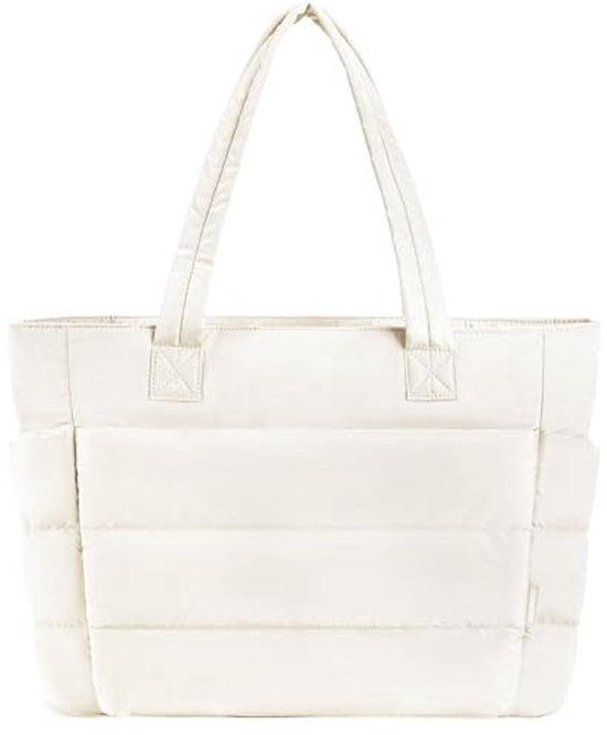 Grote Gewatteerde Handtas voor Dames – Elegante Tote Bag met Meerdere ...