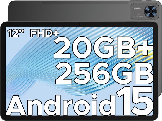 DOOGEE T36 tablet - 12 inch Android 15 - 256GB ROM - 8800 mAh - FaceID ...