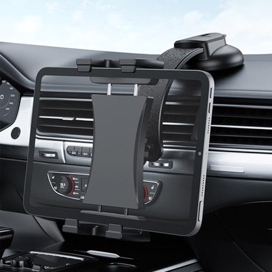 360° Draaibare Tablethouder voor Auto - Antislip Zuignap voor Tablets ...