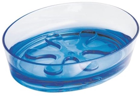 Zeepschaal met Groeven - Oceaanblauw | bol