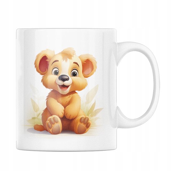Leuke Mok met Bruine Beer - Origineel Cadeau voor Kinderen | bol