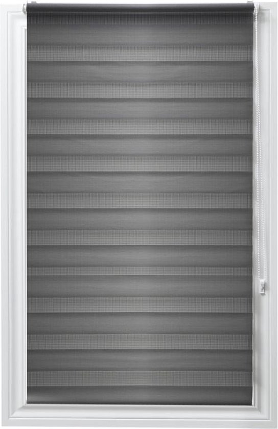 Dag- en nachtrolgordijn van polyester - 90 x 180 cm - Grijs - BARILI L 90 cm x H 180... | bol