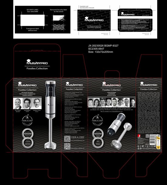 Handblender Masterpro COLLECTION MP 1000 W | bol