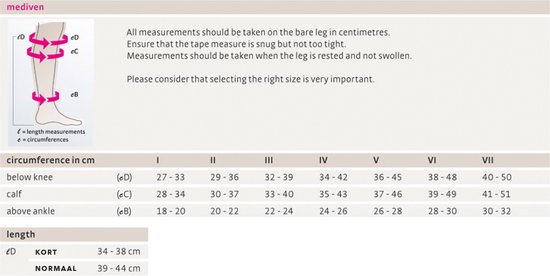 Mediven Cotton Steunkousen Zwart-Kort-Maat: 5 | bol