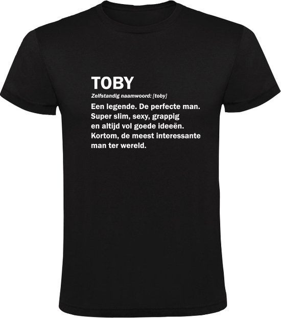 Toby grappig Heren T-shirt - verjaardag - jarig - slim - grappig ...