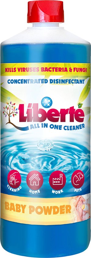 All in One Cleaner Baby Powder 1 Liter - Desinfectie - Dieren - Huis ...
