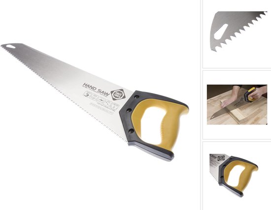 FORTE Tools Foxtail 45 cm 7 TPI Premium zaag, klassieke handzaag met ...