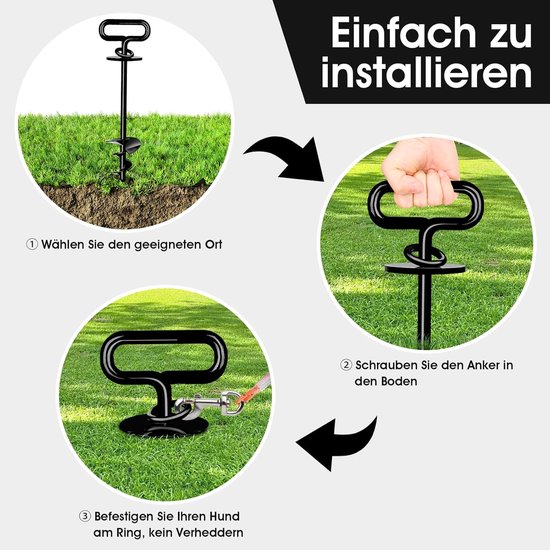 Grondanker voor honden - ideaal voor buiten - tot 220 lbs | bol