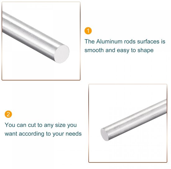 Aluminium Ronde Staaf 6mm x 300mm Draaibank Lager DIY - 4 stuks | bol