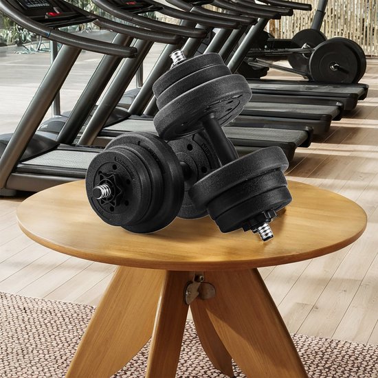 Halterset - 20 kg - Zwart | bol