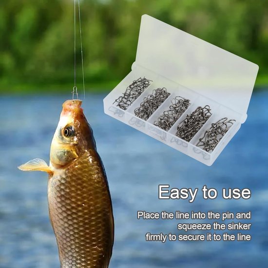 Snaps Fishing Rod Set - 100 Pieces Stainless Steel Double Lock Snaps ...