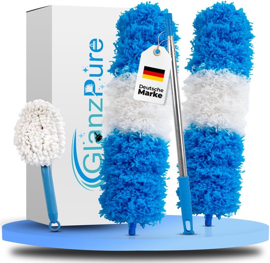 GlanzPure Telescopische Stofdoekset 4-delig - Premium lange ...
