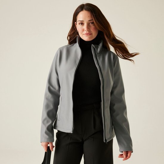 Regatta Women´s Ablaze Printable Softshell Jacket RG629 - Rock Grey/Black - 44 (18) | bol