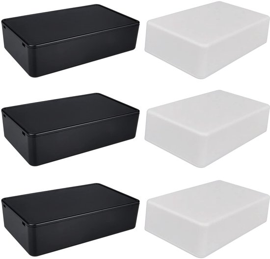 6 Stuks Elektronische Behuizing - Plastic Junction Box ABS Project Box ...