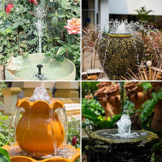 Solar fontein - Fontein op zonne energie - Tuinfontein - Tuin decoratie ...