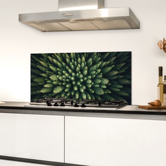 Spatscherm keuken 60x30 cm - Kookplaat achterwand Bomen - Naaldwoud ...