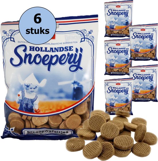 Hollandse Snoeperij - stroopwafeltjes - Hollands snoep - doos 6 stuks ...