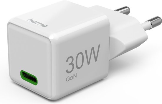 Hama 30W Super-Mini-Charger - 1x USB-C - 30W Super-Mini-Charger - PD/QC ...