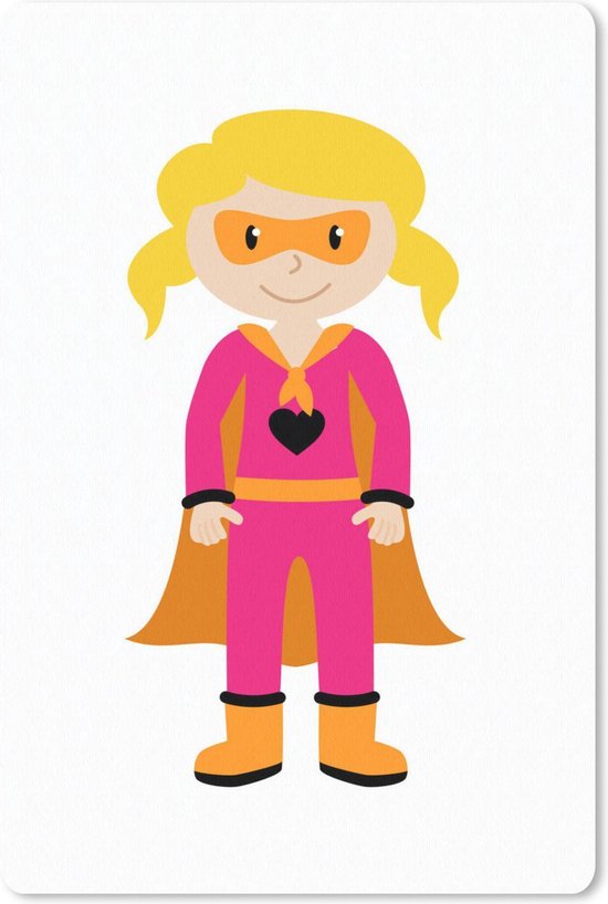 Muismat Kind Superheld - Illustratie van een kind als superheld met een ...