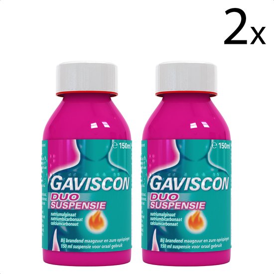 Gaviscon DUO Suspensie - 150 ml x2 | bol.com