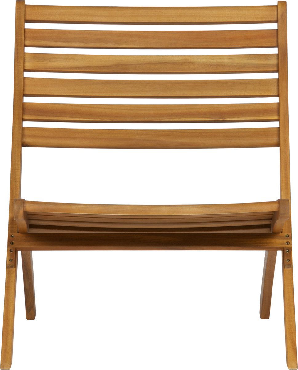 WOOOD Lois Houten Stoel - Naturel - 73x60x78 | bol.com