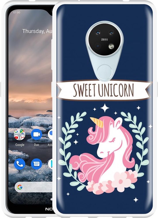 Nokia 6.2 / 7.2 Hoesje Sweet Unicorn - Designed by Cazy | bol.com