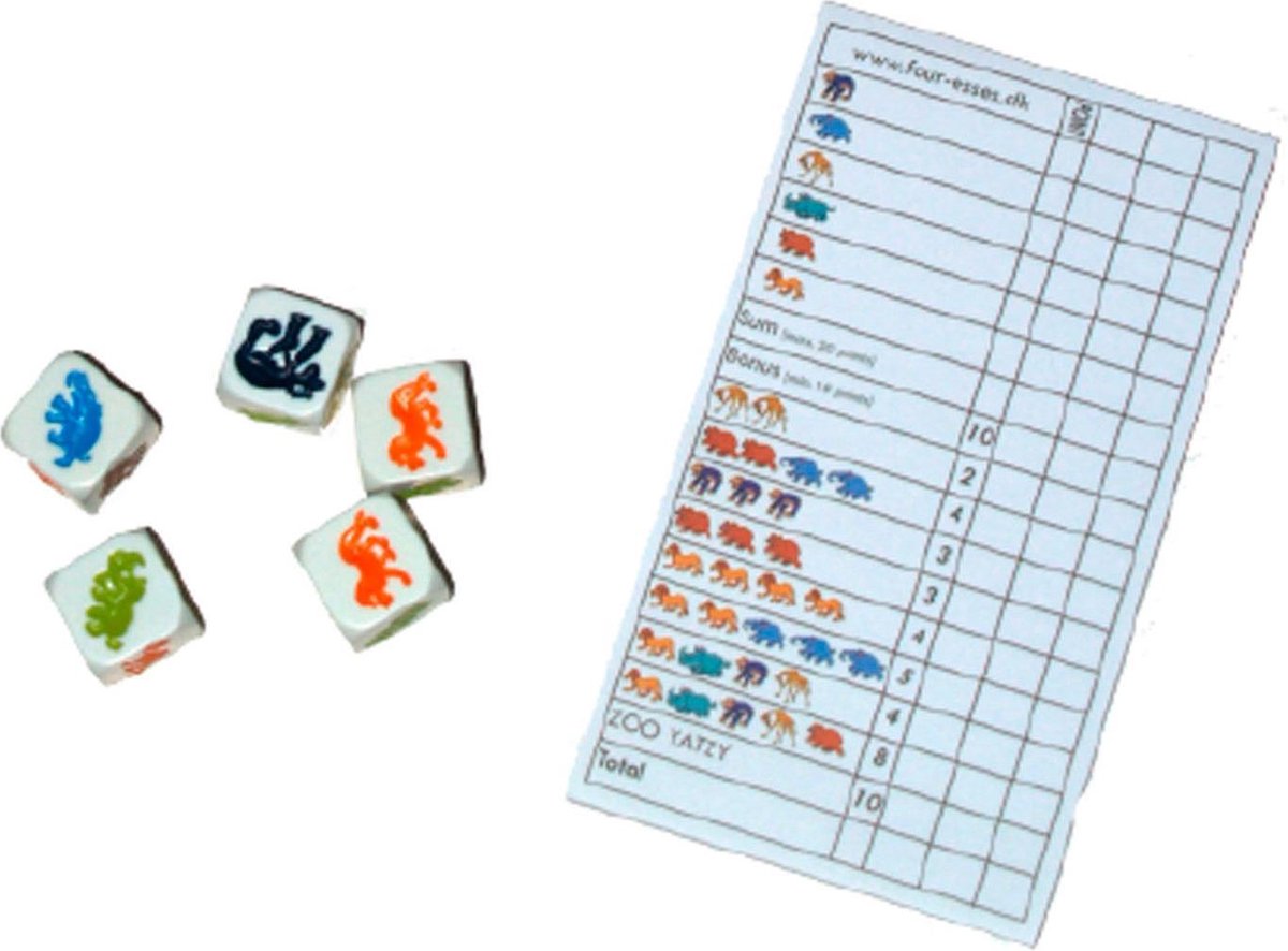 Zoo Yatzy - Dobbelspel | Games | bol