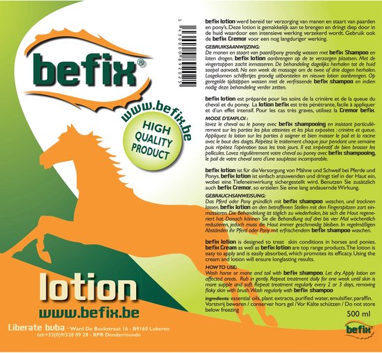 Befix Lotion Diverse - 500 Ml | bol.com