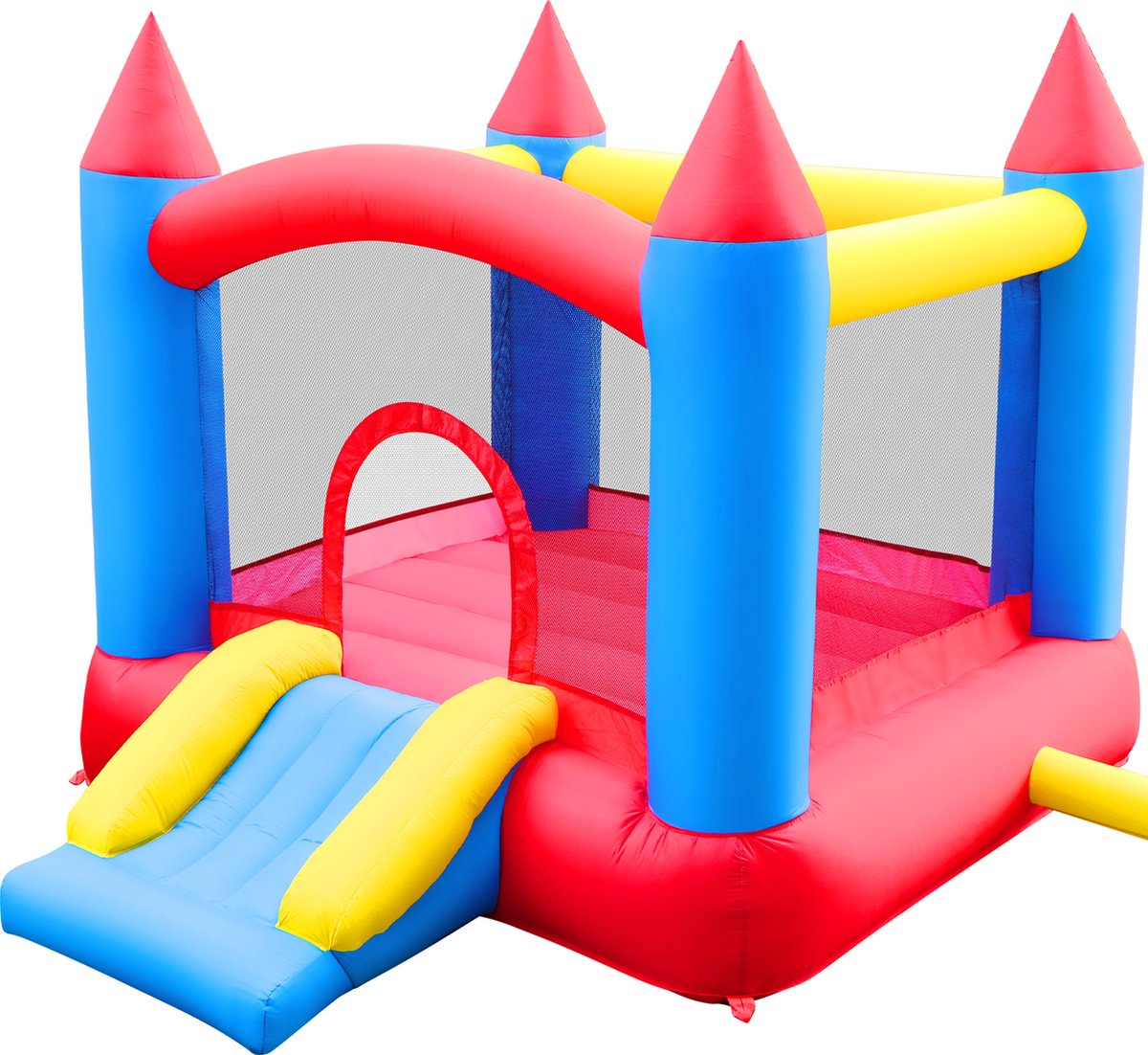 Merax Springkussen 290x239x203 cm - Opblaasbaar Springkasteel voor ...