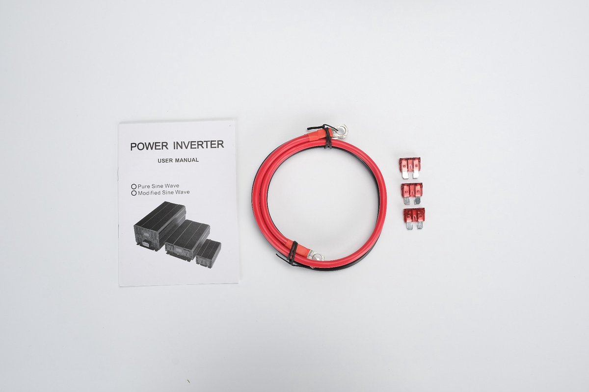 EcoLine - Omvormer 24V Naar 220V/230V - 1000w Vermogen - Zuivere sinus ...