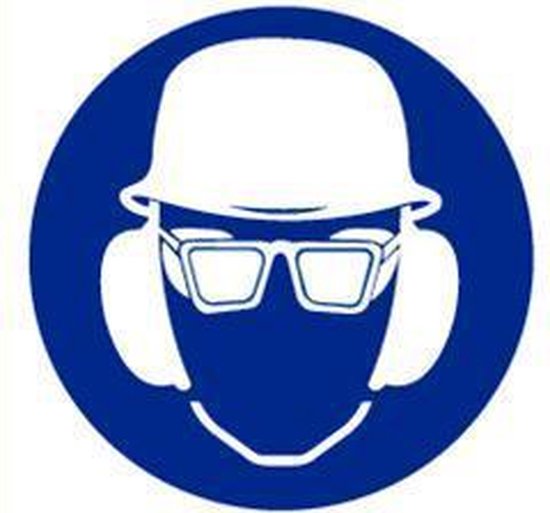 Helm, Oog En Gehoorbescherming Verplicht | bol