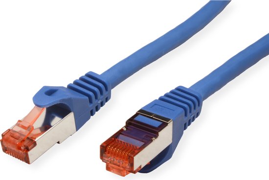 ROLINE patchkabel Cat.6 S/FTP (PiMF), componentniveau, LSOH, blauw, 2 m | bol