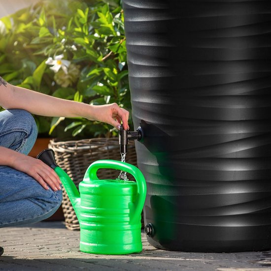 Grote Regenton 240 Liter met Kraan en Plantenbak - Vorstbestendige ...