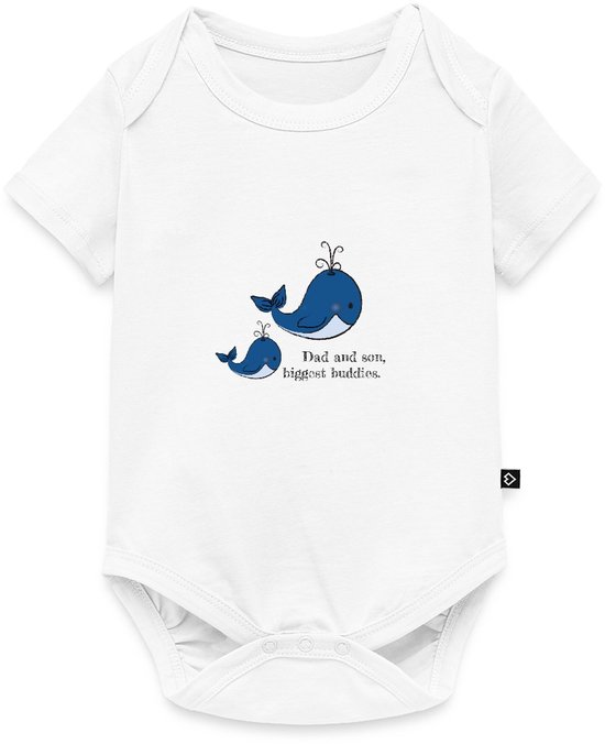 Lieve Walvis Vader En Zoon Baby Rompertje Met Korte Mouwen | bol