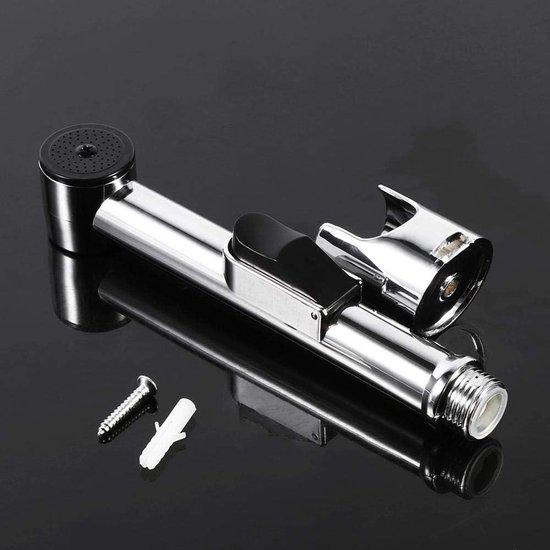 Home Bathroom Hand Shower Bidet Set - Portable Chrome Plated ABS ...