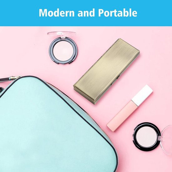 7-Dagen Pillendoos Metaal met Veeropen Mechanisme voor Supplementen en ...