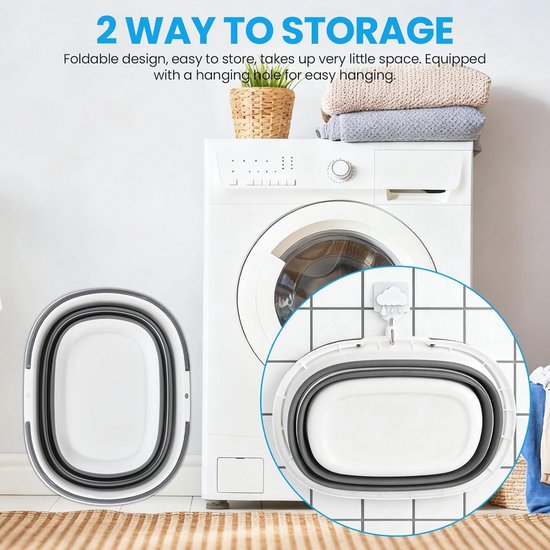 Opvouwbare emmer 16 liter voor multifunctioneel gebruik - Draagbaar en ...
