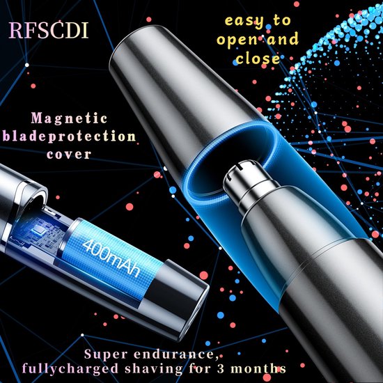 Neustrimmer - 5-in-1 oplaadbare - Neus- en oorhaartrimmer - IPX7 ...