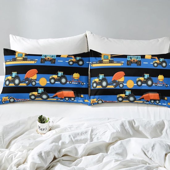 Leuke Auto's Dekbedovertrek Set voor Kinderen - Kleurrijke Cartoon ...