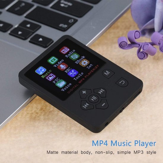 MP3 Player/MP4 Player, USB2.0 Thin Lightweight Portable Color Screen ...