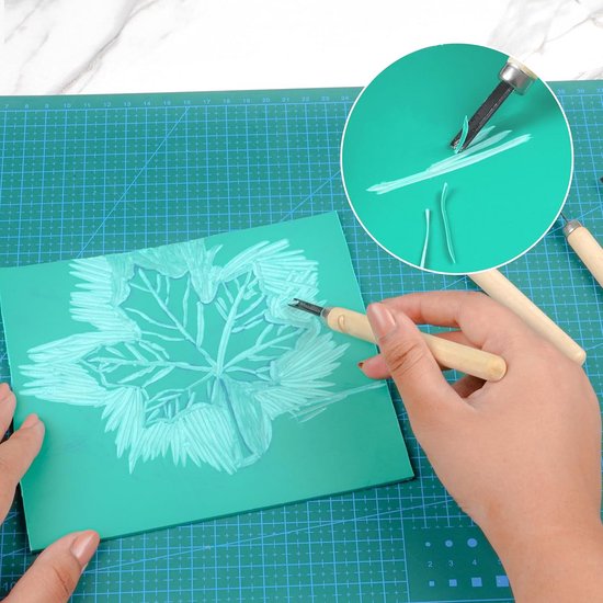 Zachte Rubberen Snijblokken A4 (2 Pak) voor DIY Stempelen en ...