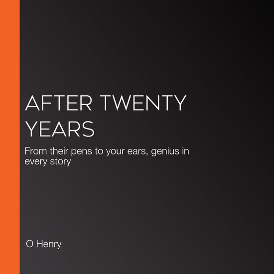 After Twenty years, O Henry | 9781806370771 | Boeken | bol