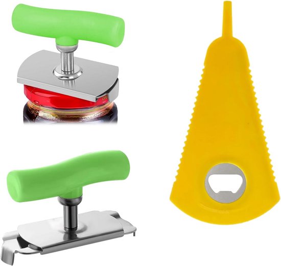 Verstelbare dekselopener set - 2 stuks - universele blikopener met ...