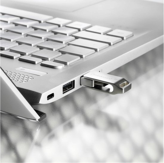 128GB Dual USB-C en USB-A 3.2 Geheugenstick voor Mobiel en PC - Zilver ...