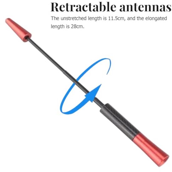 Intrekbare autoantenne van koolstofvezel, dakantenne van ...