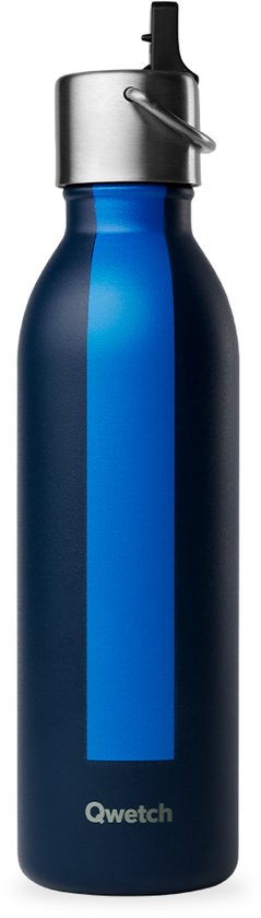 Qwetch - Isothermische fles - Sportserie Blauw- 600ml | bol
